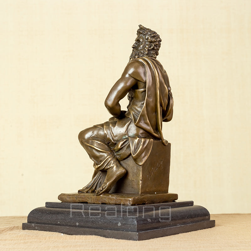 Bronze Moses Statue by Michelangelo Replica Famous Classic Bronze Mose ...