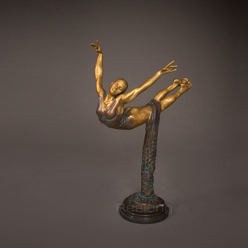 81cm Bronze Ballet Dancer Sculptures Bronze Female Ballerina Statue ...