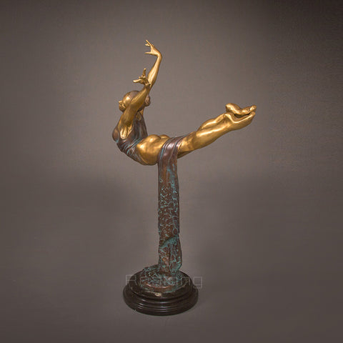 81cm Bronze Ballet Dancer Sculptures Bronze Female Ballerina Statue ...